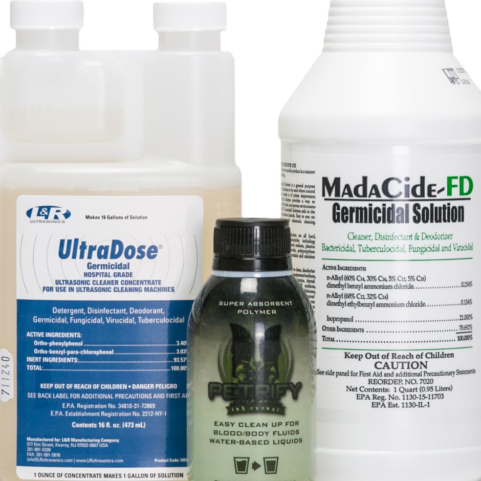 Infectious Control, Cleaners & Disinfectants