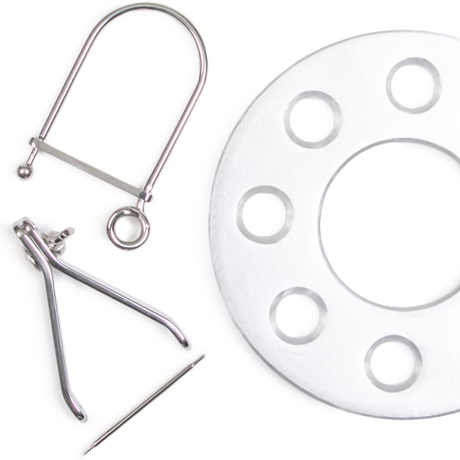 Body Suspension Piercings - Stainless Steel Gilson & Flat Hooks