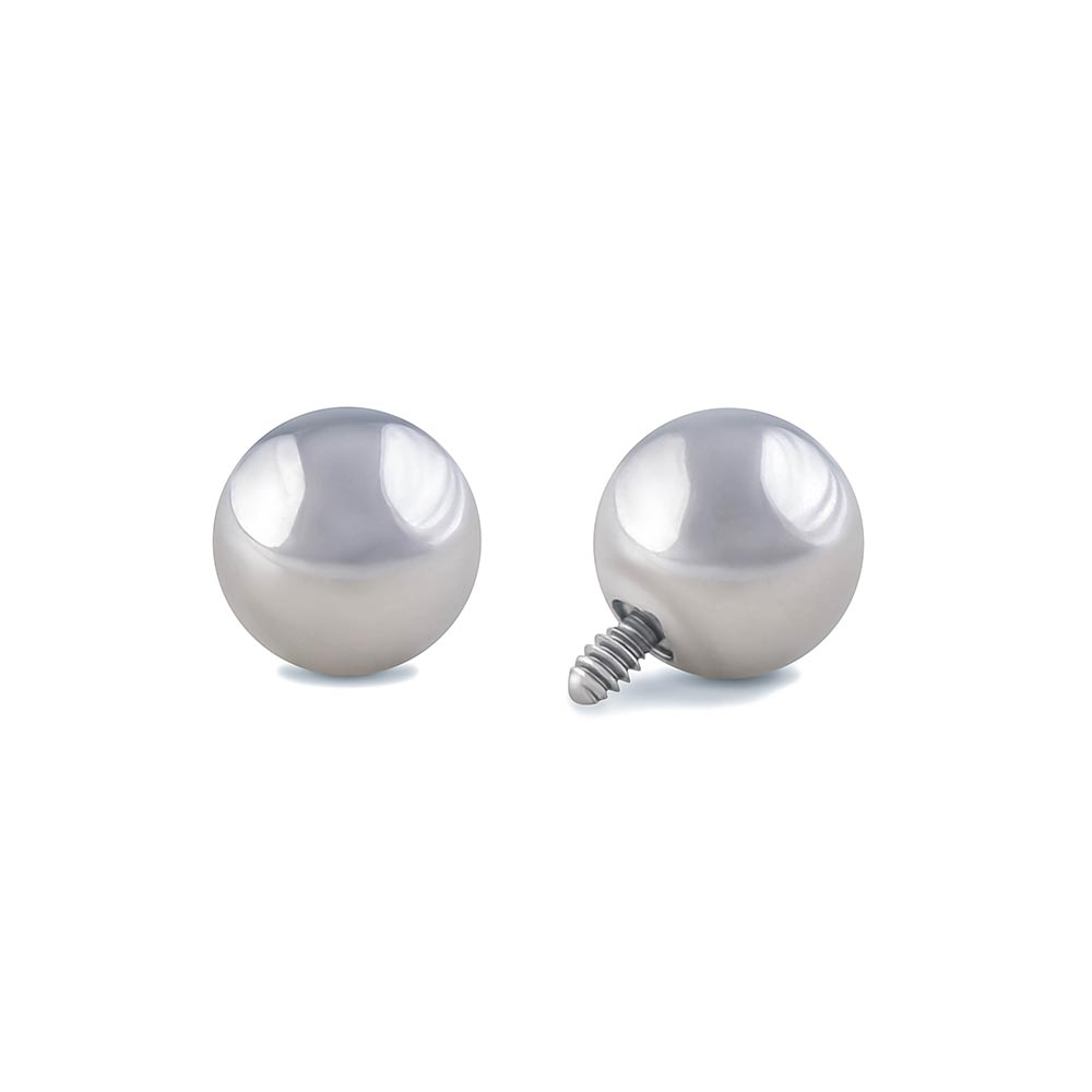 18g–16g Internally Threaded Titanium Ball — Price Per 1 ...