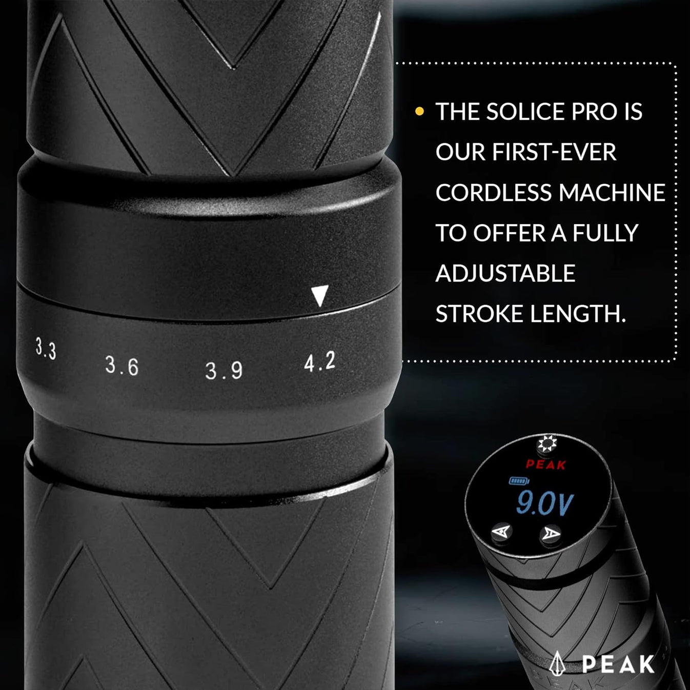 Peak Solice Pro | Adjustable Tattoo Machine - Painful Pleasures
