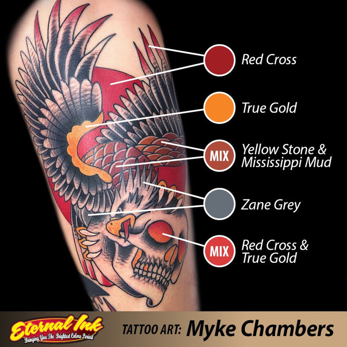 Myke Chambers Red Cross — Eternal Tattoo Ink — Pick Size – Painful ...