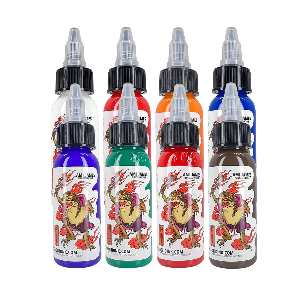 Ami James 8 Color Fundamentals Set — Solid Ink — 1oz | PainfulPleasures