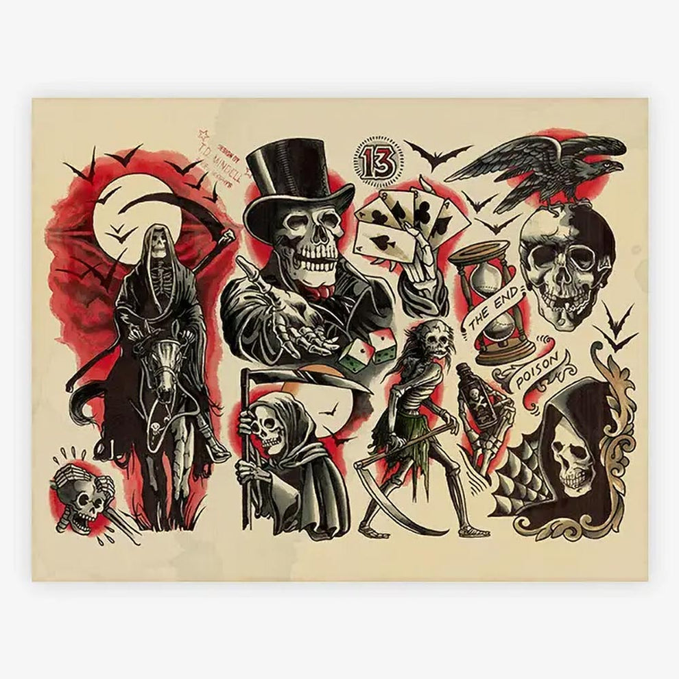 Spider Murphy’s Tattoo Flash Volume III — Hardcover Book | PainfulPleasures – Painful Pleasures