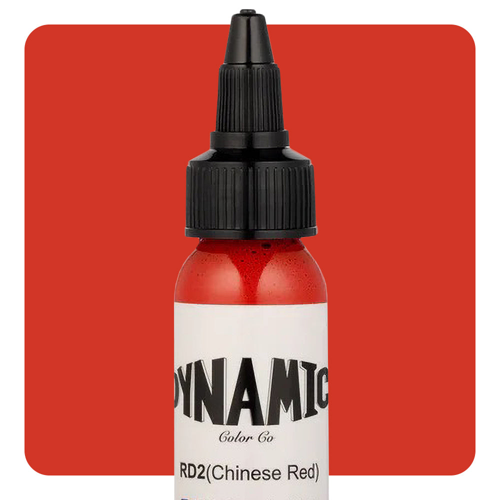Dynamic Chinese Red Tattoo Ink - 1oz. Bottle – Painful Pleasures