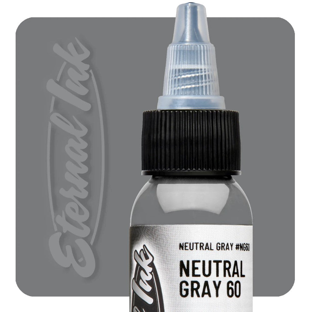 Neutral Gray_60 Tattoo Ink by Eternal Ink — Pick Size – Painful Pleasures