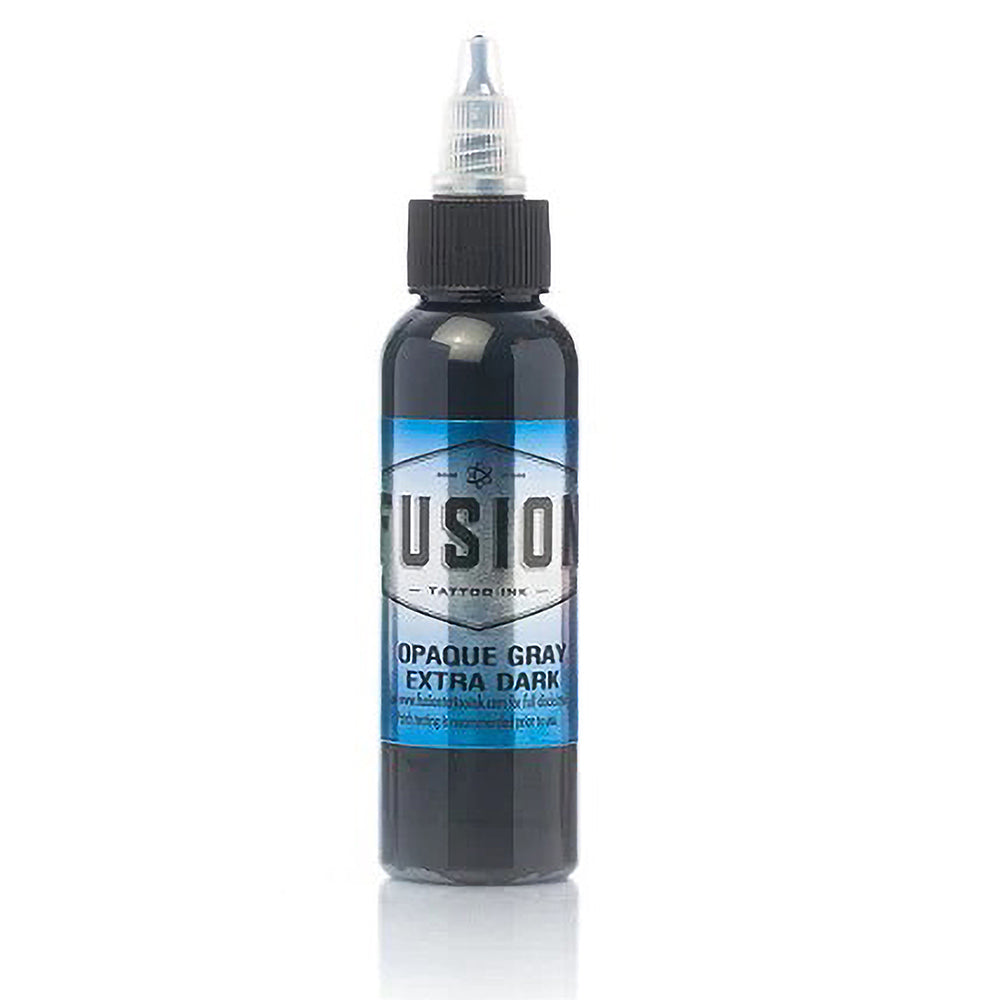 Opaque Gray Extra Dark — Fusion Tattoo Ink — Pick Size – Painful Pleasures