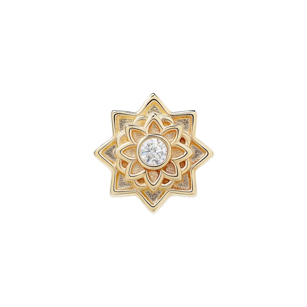 Tilum 14kt Yellow Gold Sacred Geometry Threadless Top — Price Per 1 ...