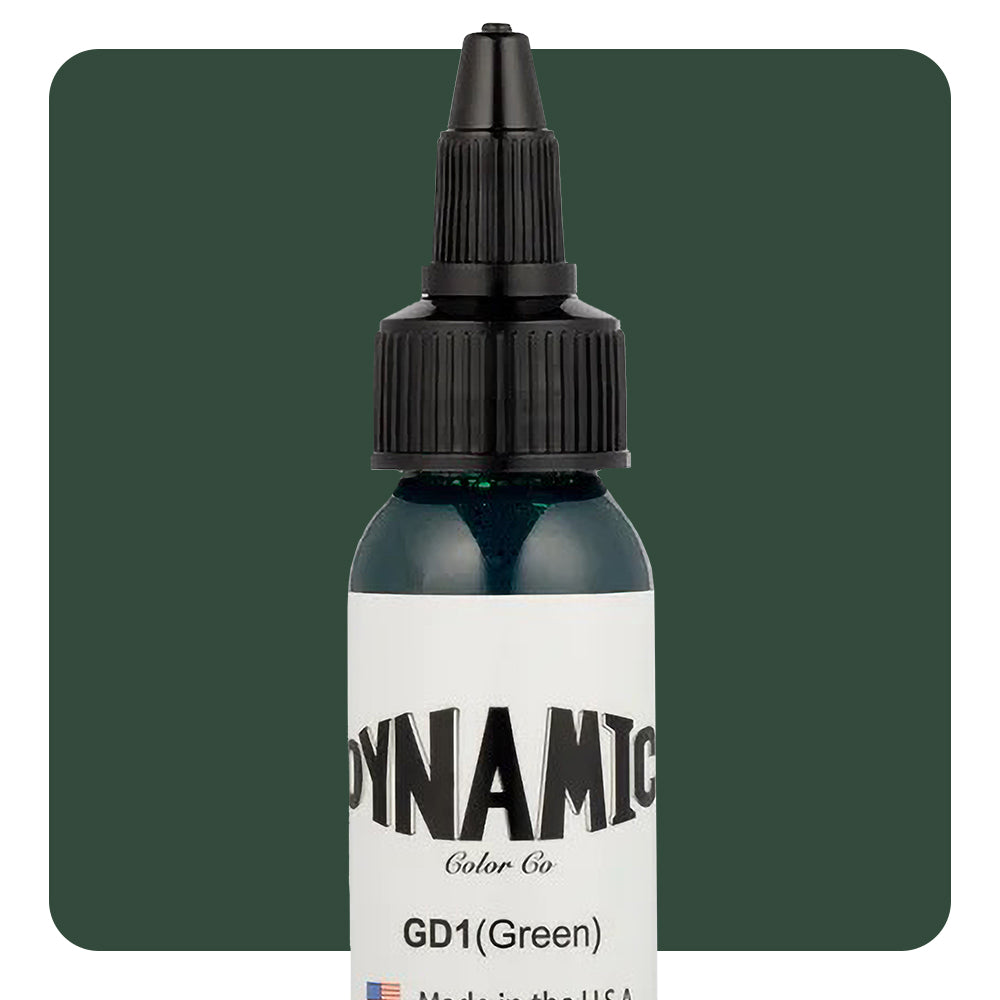 Dynamic Green Tattoo Ink - 1oz. Bottle – Painful Pleasures