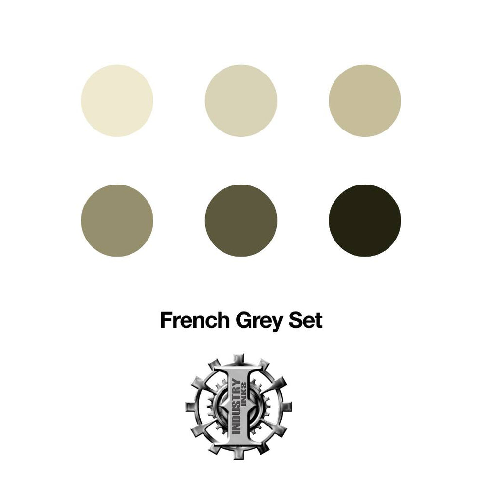 French Grey Color Set — Industry Inks — Pick Size | PainfulPleasures