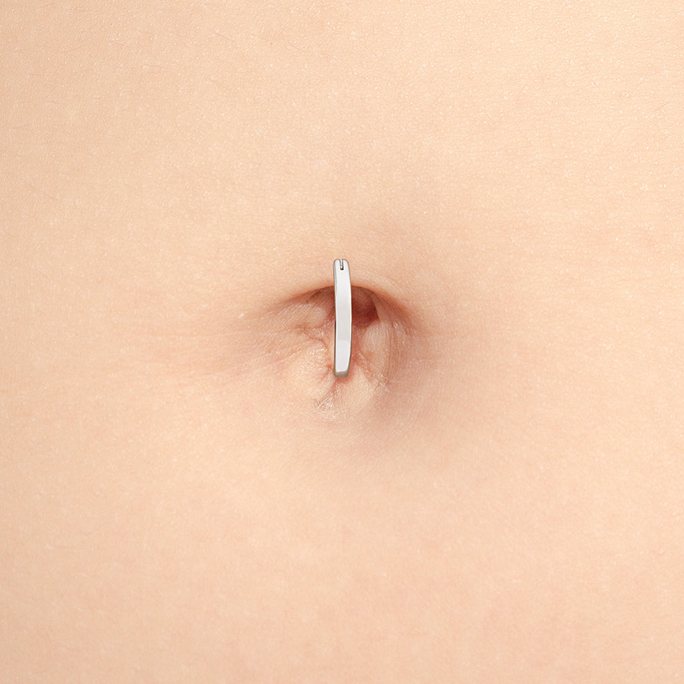 Tilum 14g Titanium Crescent Curve Navel Clicker | PainfulPleasures