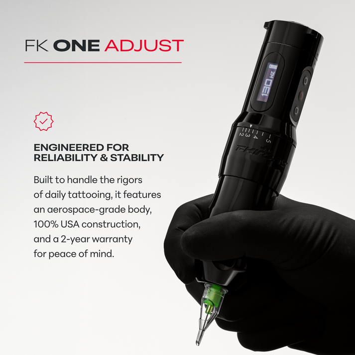 FK One Adjust Wireless Tattoo Machine | PainfulPleasures