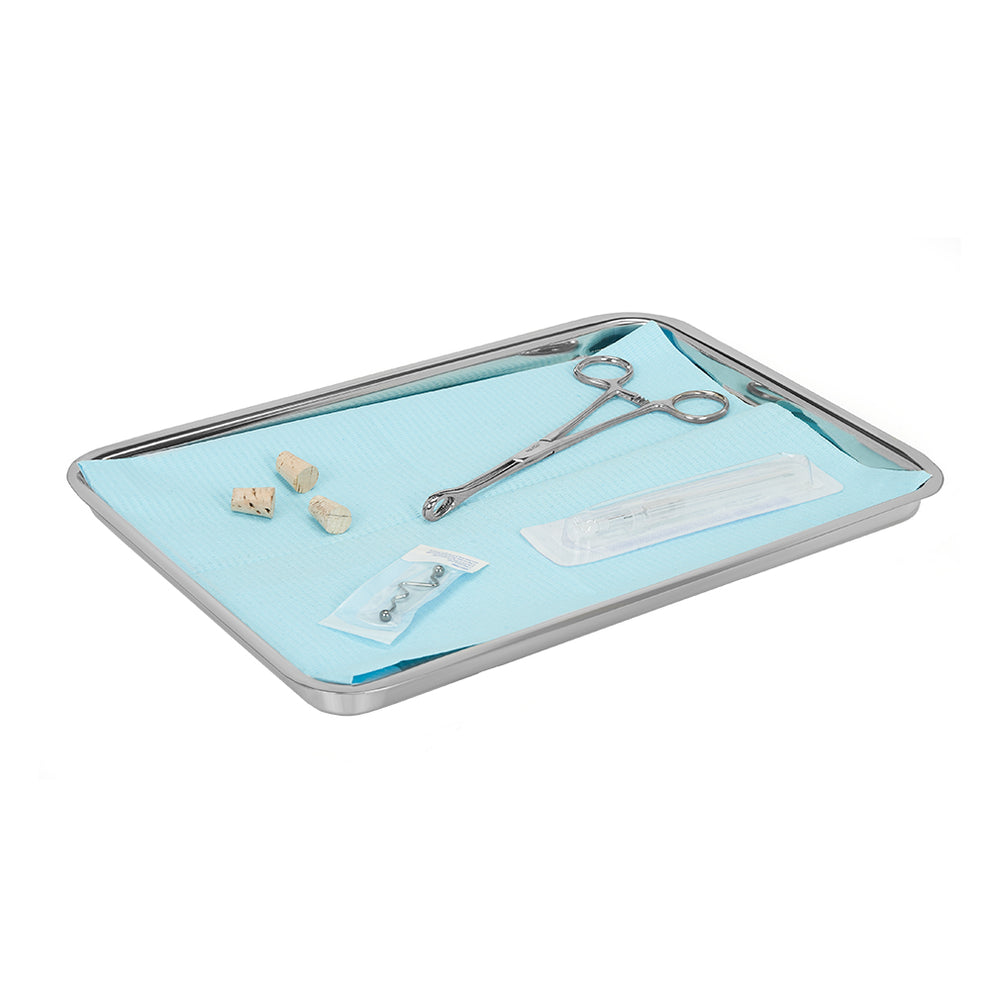 Low Rise Medical Piercing Tattoo Rectangle Stainless Steel Tray ...