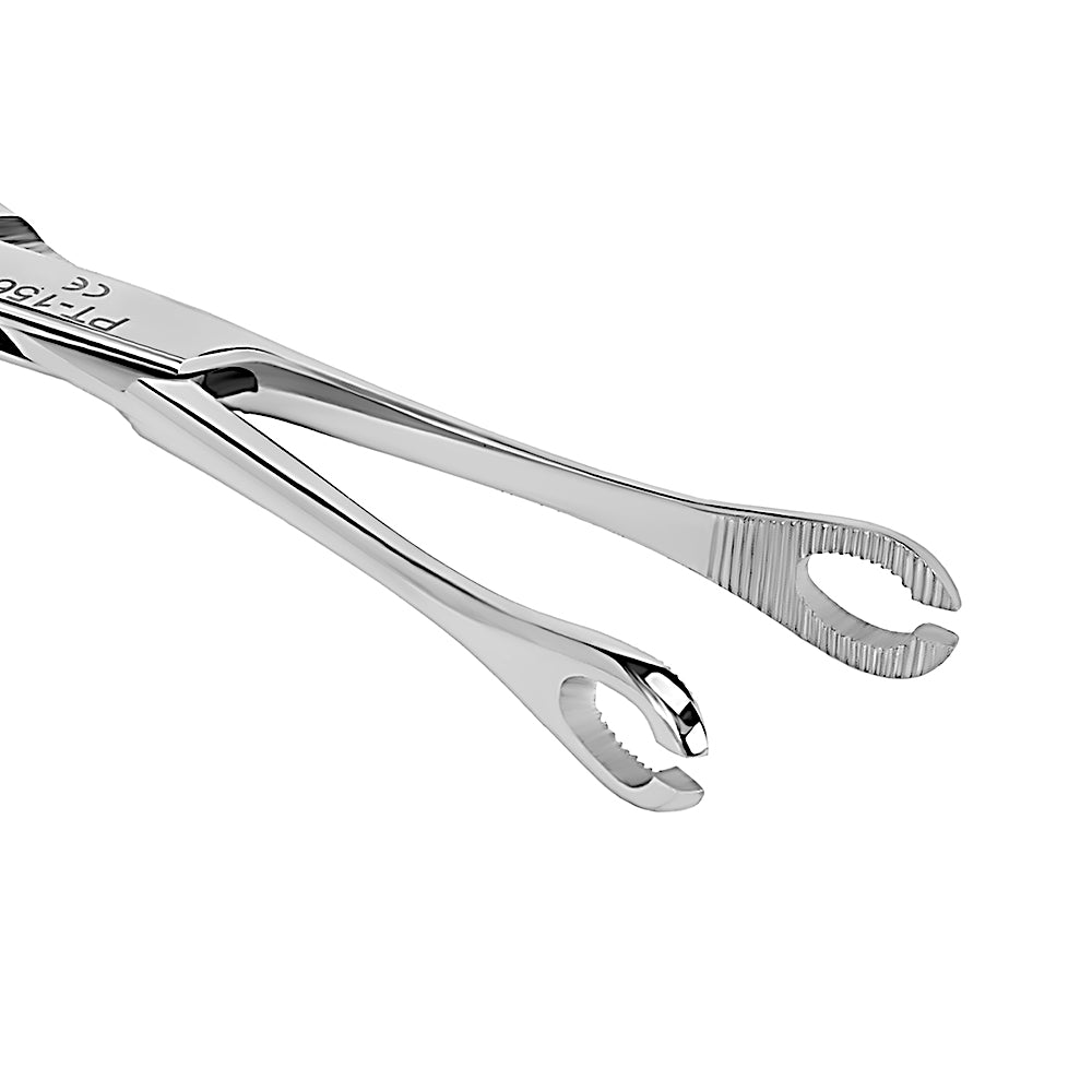 Mini Forester (Sponge) 6.5" Slotted Steel Forceps with 2 Indents and No ...