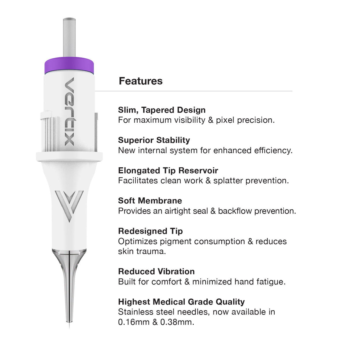Vertix Pico PMU Cartridge Needles - Box of 20