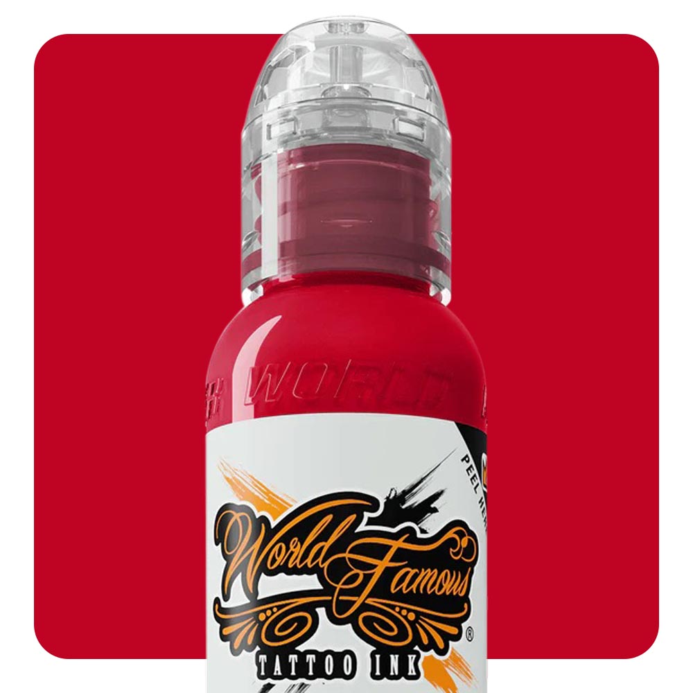 United Ink Red — World Famous Tattoo Ink — Pick Size | PainfulPleasures