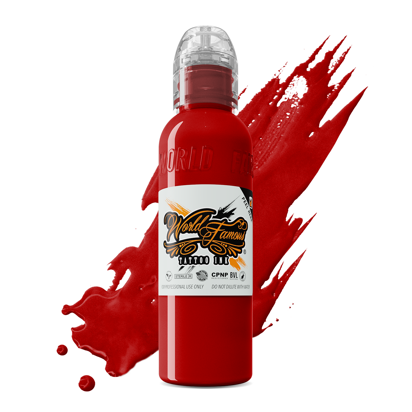 Straight Red — World Famous Tattoo Ink — Pick Size | PainfulPleasures
