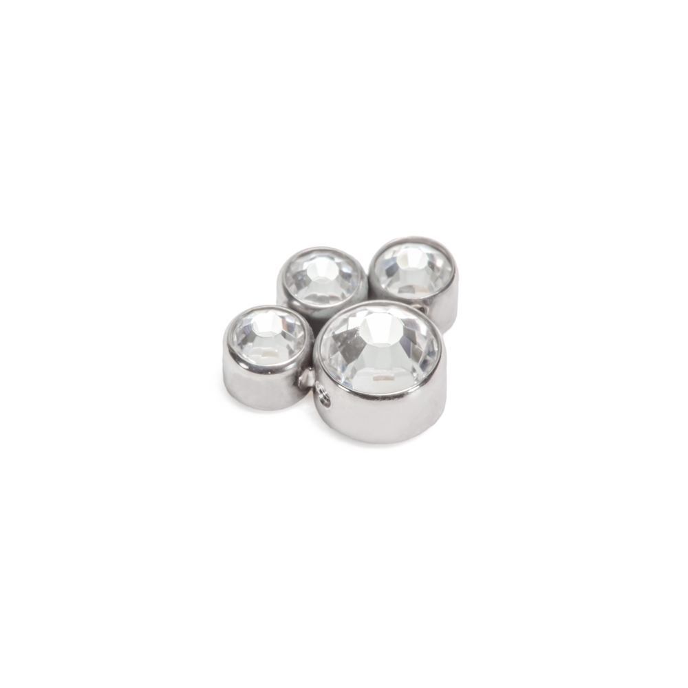 Jewel Paw Print Cluster Captive Bead - Price Per 1 | Painful Pleasures