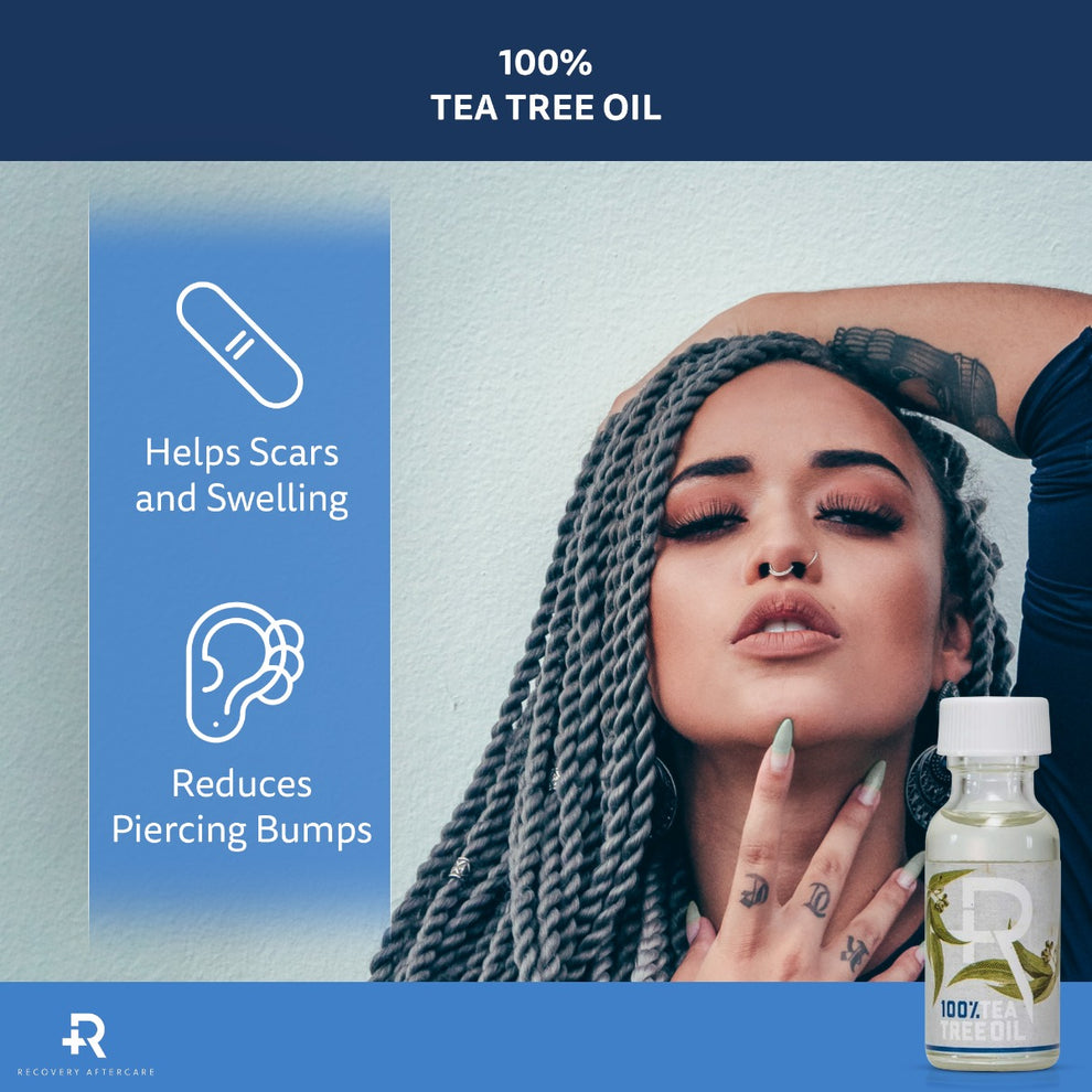 Recovery Aftercare Sea Salt and Tea Tree Oil Combo — Piercing Aftercare ...
