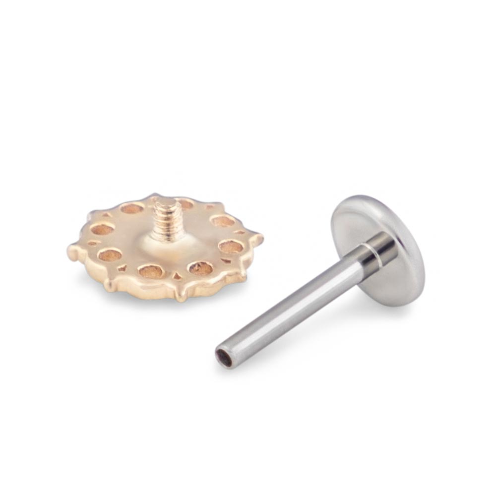 Gold Dermal Tops – Painful Pleasures