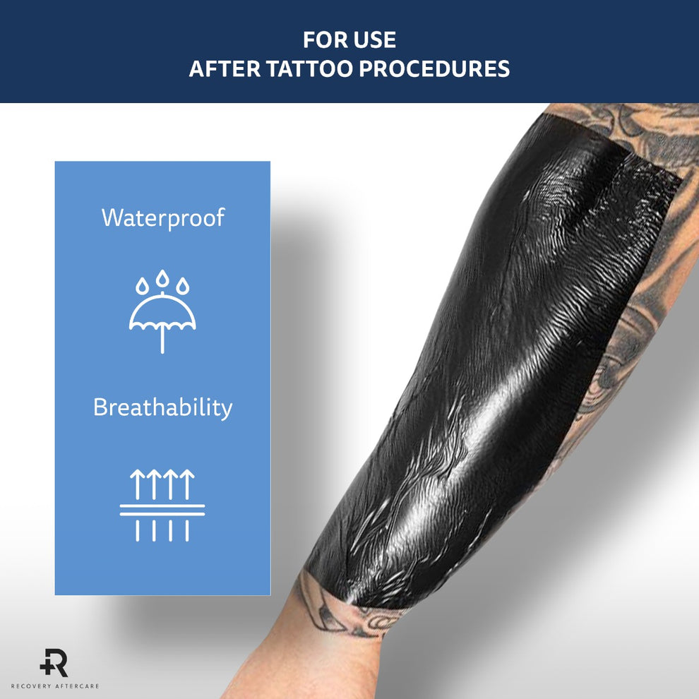 Tattoo Derm Shield | Black | 10" x 8 Yards - Painful Pleasures