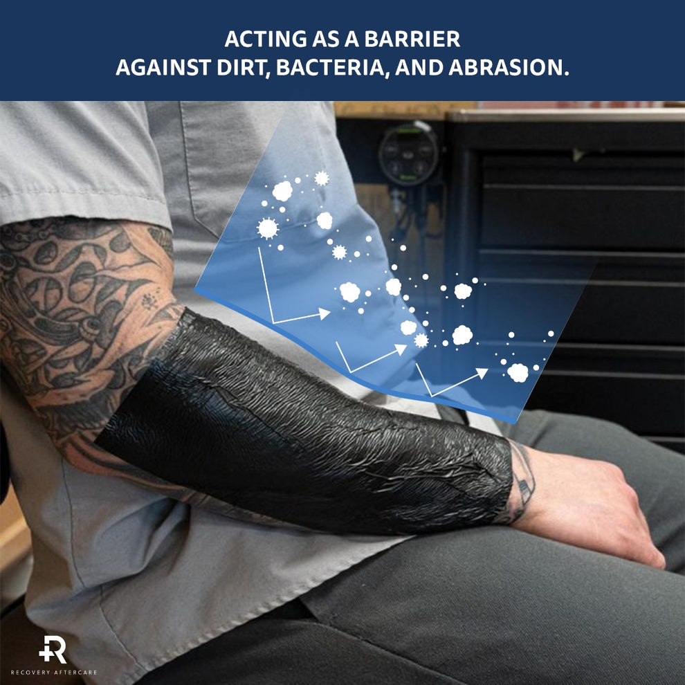 Tattoo Derm Shield | Black | 10" x 8 Yards - Painful Pleasures