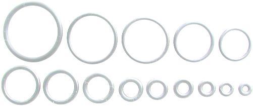 Spare Clear Silicone O-Rings - 18g-1" - Bag of 100 | Painful Pleasures