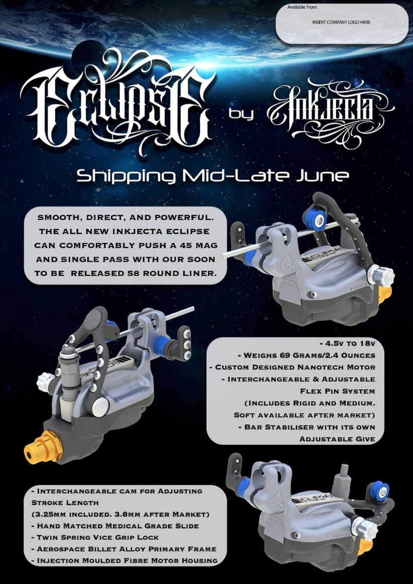 InkJecta Eclipse Rotary Tattoo Machine – Painful Pleasures