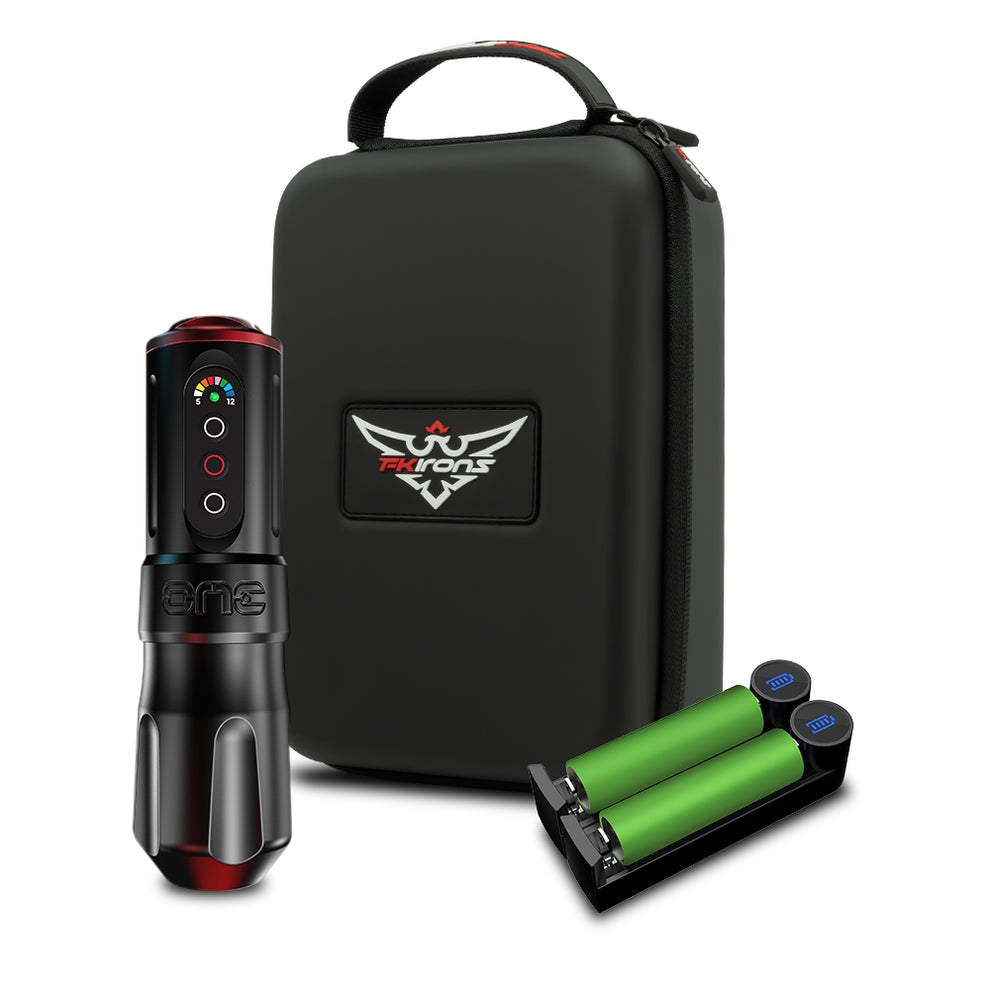 FK Irons One Tattoo Machine with Drop in Battery — Pick Stroke Length ...
