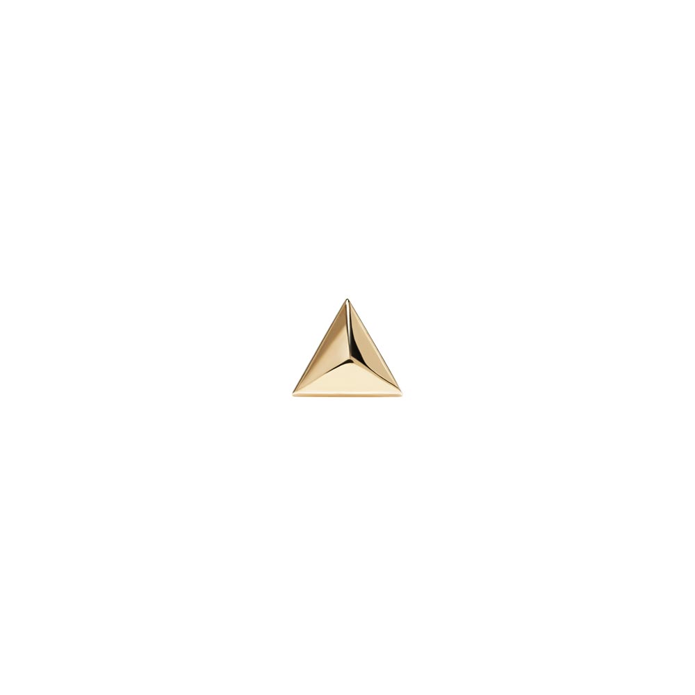 Tilum Pyramid 14kt Yellow Gold Threadless Top â€” Price Per 1 ...