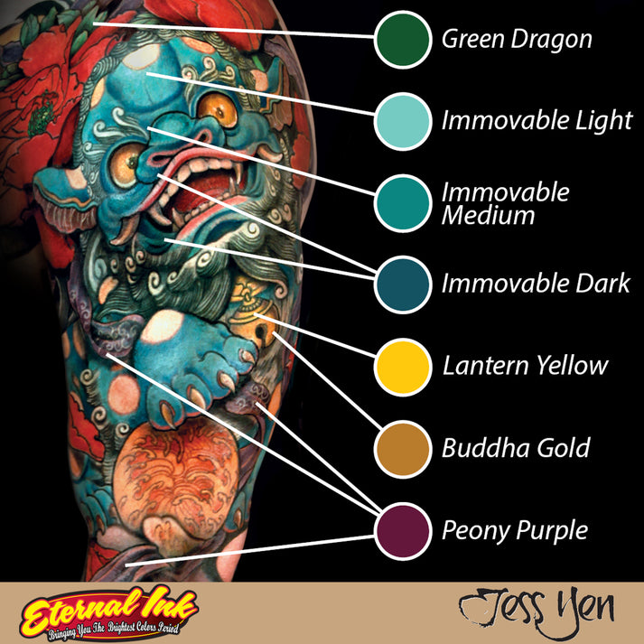 Jess Yen Signature Series Set of 22 — 2oz Bottles — Eternal Tattoo Ink ...