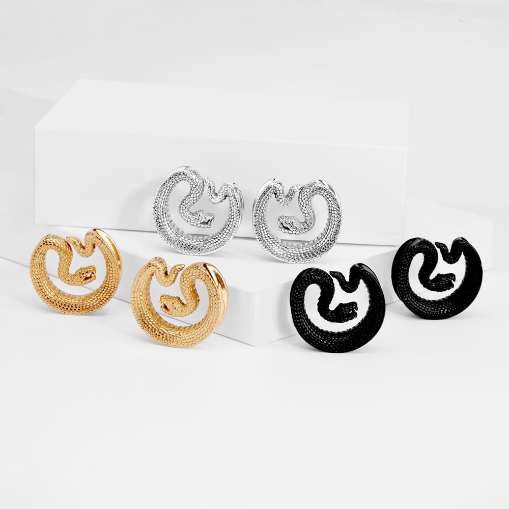 Coiled Snake Double Flared Saddle Weights — Price Per 2 | PainfulPleasures