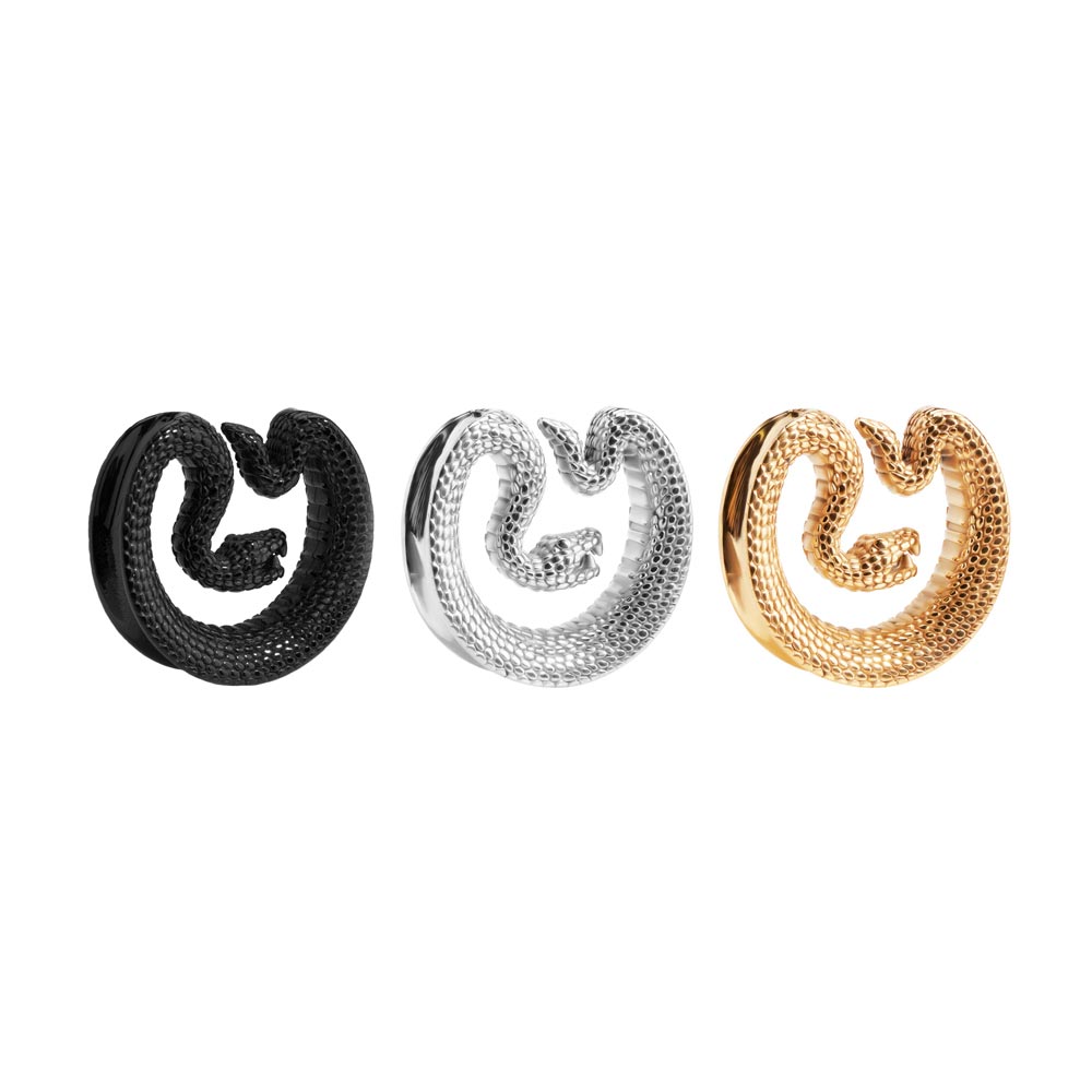 Coiled Snake Double Flared Saddle Weights — Price Per 2 | PainfulPleasures