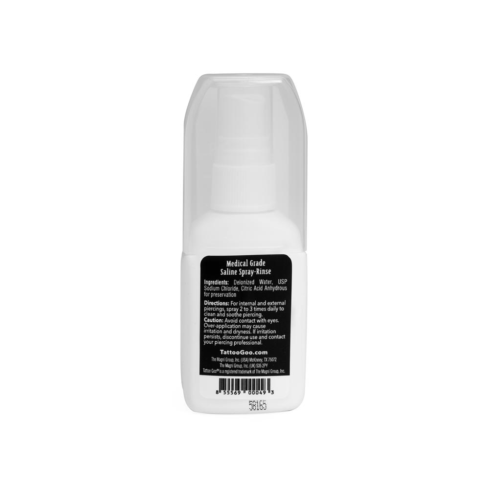 Tattoo Goo Medical Grade Saline Spray — 2oz Bottle | PainfulPleasures ...