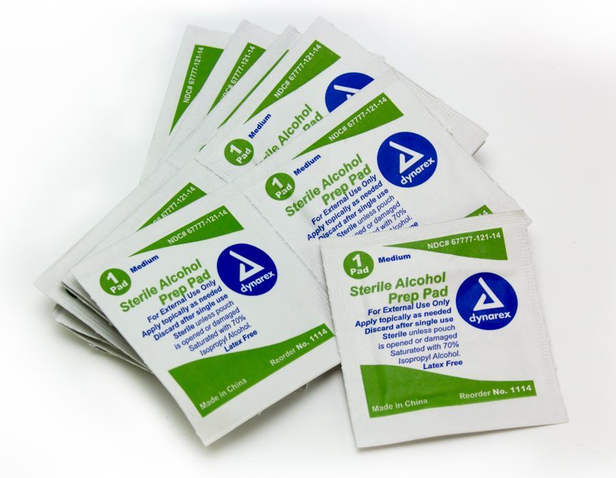 Alcohol Prep Pads Box - Price Per Box of 100 – Painful Pleasures
