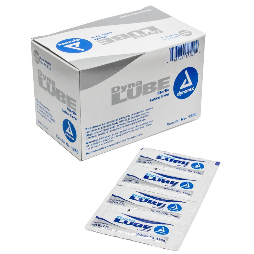 Sterile Lubricating Jelly 2.7g foil packets - Case of 144 foil packs ...