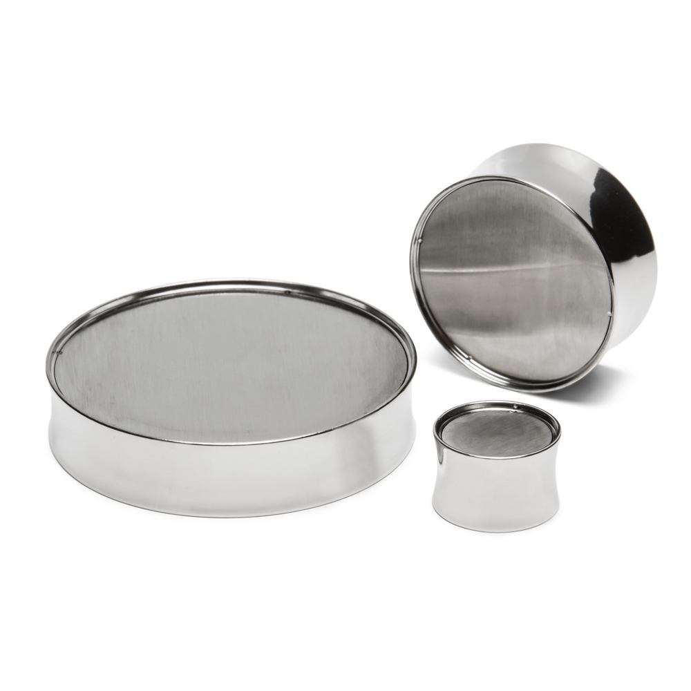 Stainless Steel Hand Polished Blank Plug - Use with Picture Inserts