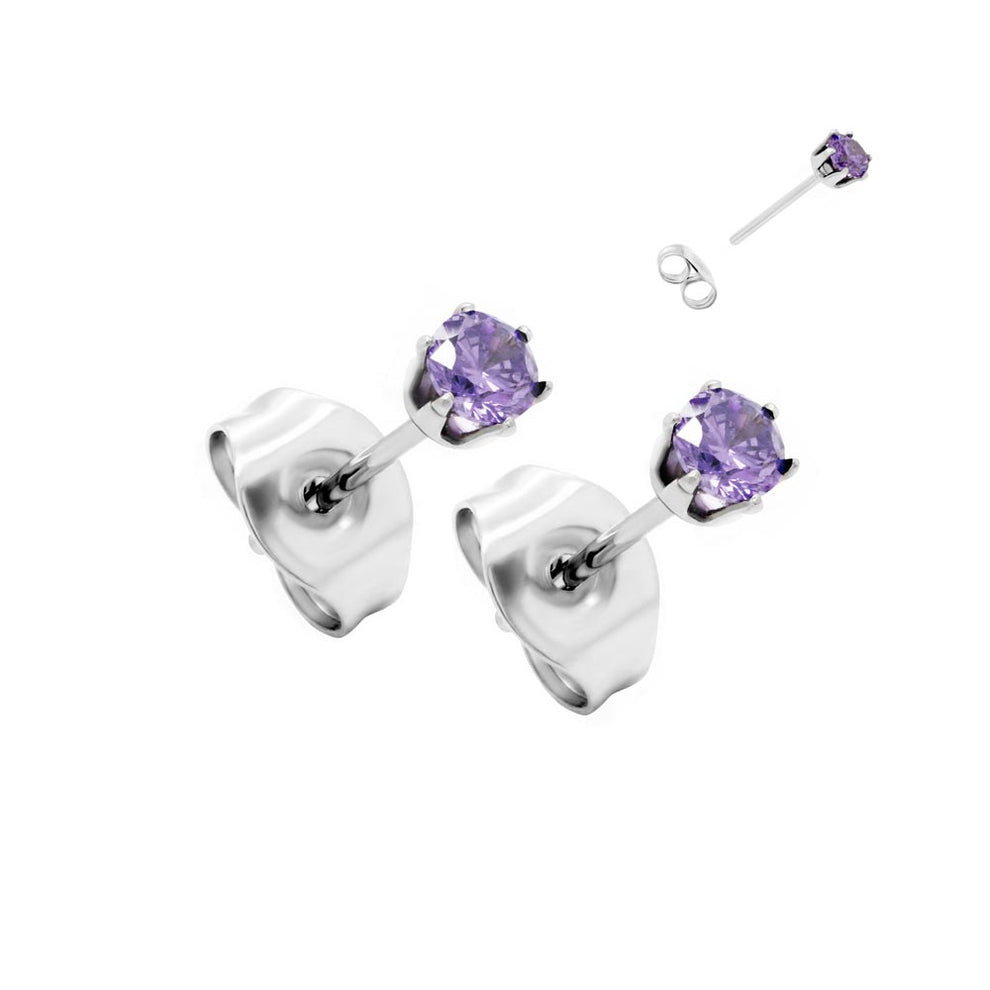 Prong Set Jeweled Stud Earrings — Price Per 2 | PainfulPleasures