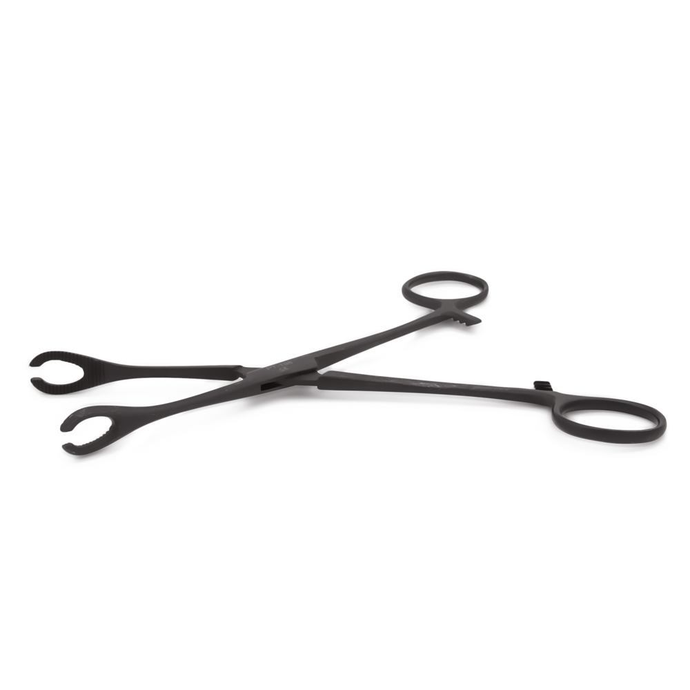 Slotted Forester (Sponge) 7" Forceps — Black Oxide Coated – Painful ...