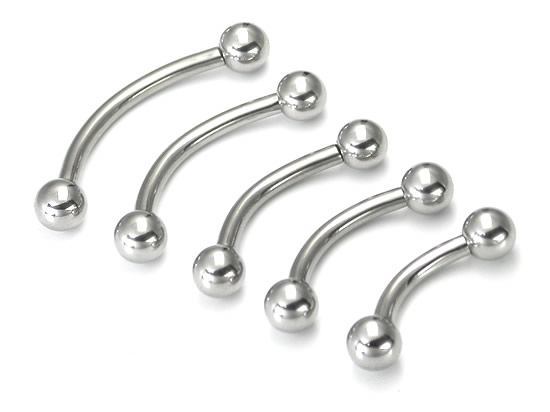 10g Internal Steel Bent Barbell — Price Per 1 | PainfulPleasures