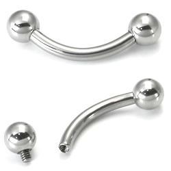 10g Internal Steel Bent Barbell — Price Per 1 | PainfulPleasures