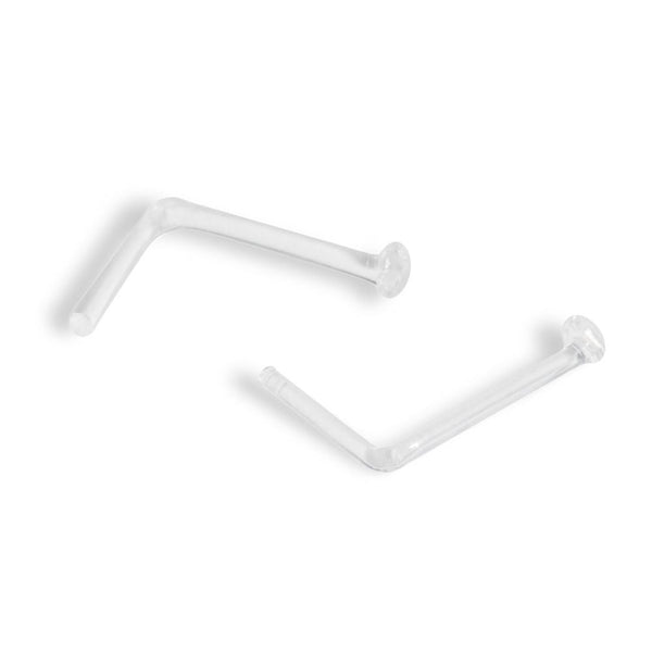 20g or 18g Monofilament L-Bend Nostril Retainer | PainfulPleasures
