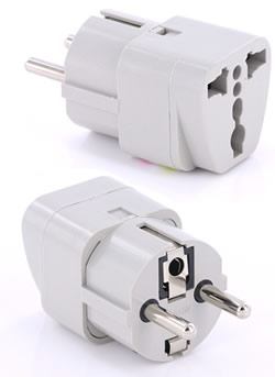 Basic International Wall Outlet Adapter Plug - MultiNational Outlets ...