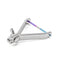 8g 3mm Thick Polished Gilson Hook with 2" Gape