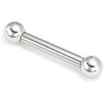 10g Externally Threaded Stainless Steel Straight Barbell | PainfulPleasures