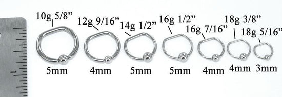 14g Steel D-Ring — Price Per 1 | Painful Pleasures
