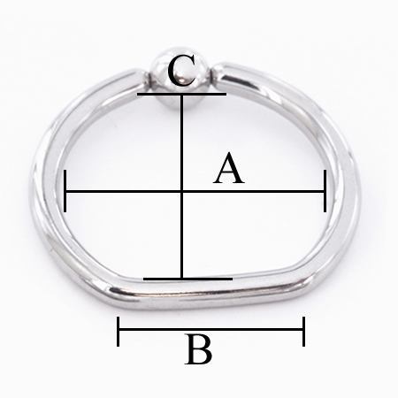 14g Steel D-Ring — Price Per 1 | Painful Pleasures