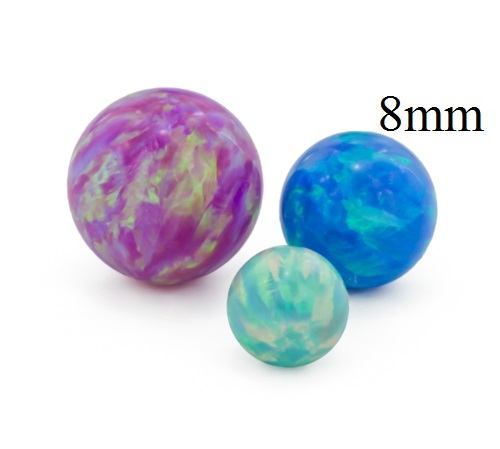 8mm Snap Fit Opal Captive Ball | Painful Pleasures